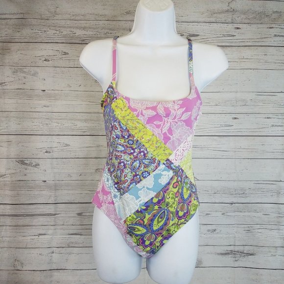 Garnet Hill Swim Garnet Hill Womens One Piece Swimsuit Sz 4 Pink